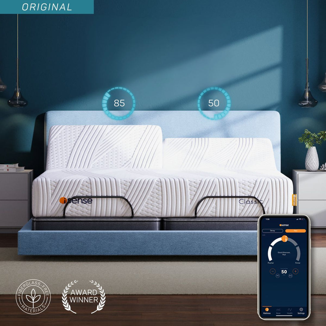 iSense Classic Dual Comfort Adjustable Mattress